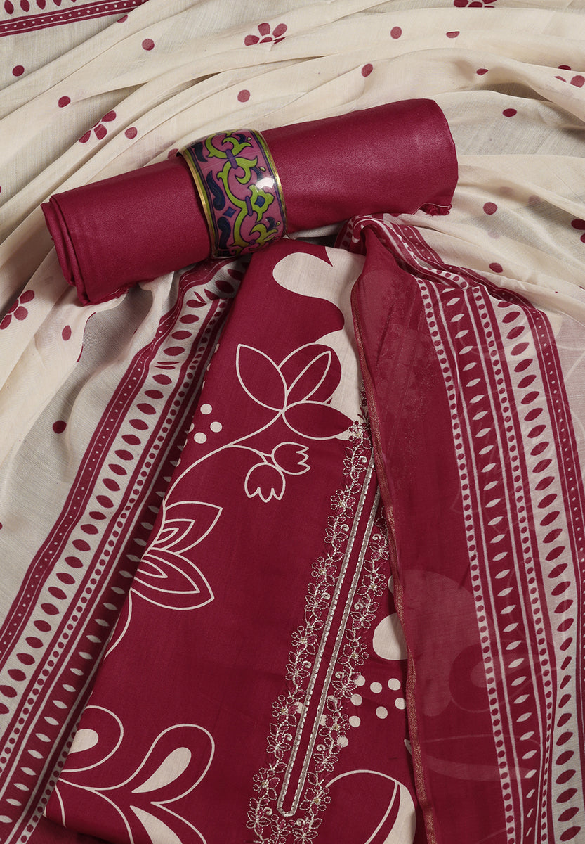 Shop Traditional Muslin Cotton Suit Set At Bombay Selections